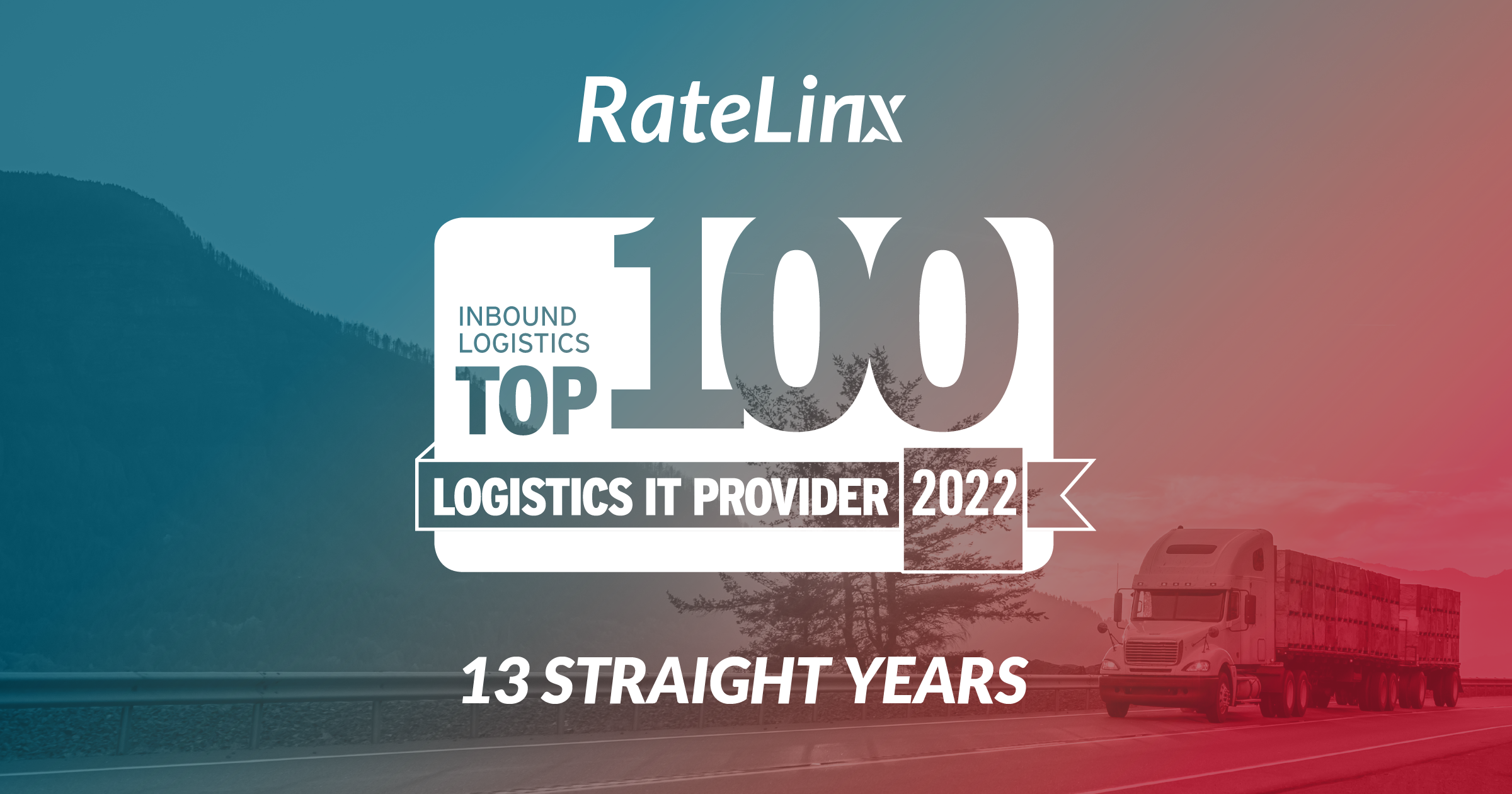 RateLinx Named to Top 100 Logistics IT Providers for 13th Straight Year