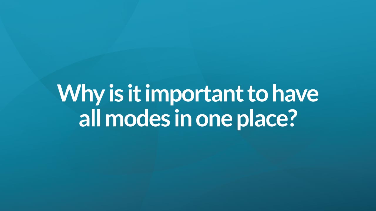 Why is it important to have all modes in one place? — RateLinx