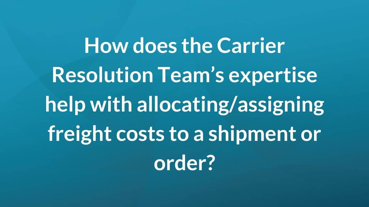 How does the carrier resolution team’s expertise help with allocating ... How does the carrier resolution team’s expertise help with allocating ...