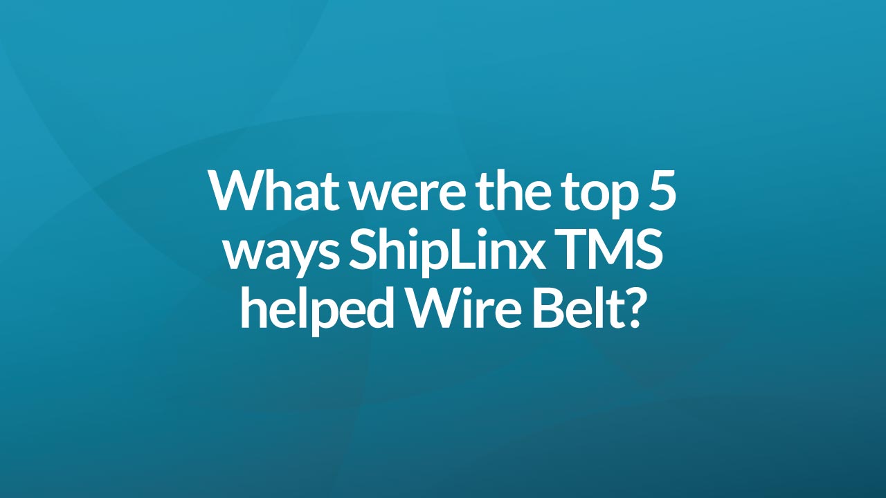 What were the top 5 ways ShipLinx helped Wire Belt? — RateLinx